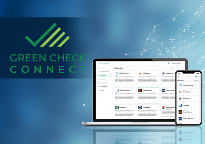 Green Check Verified Launches Marketplace Green Check Connect - Cannabis Banking