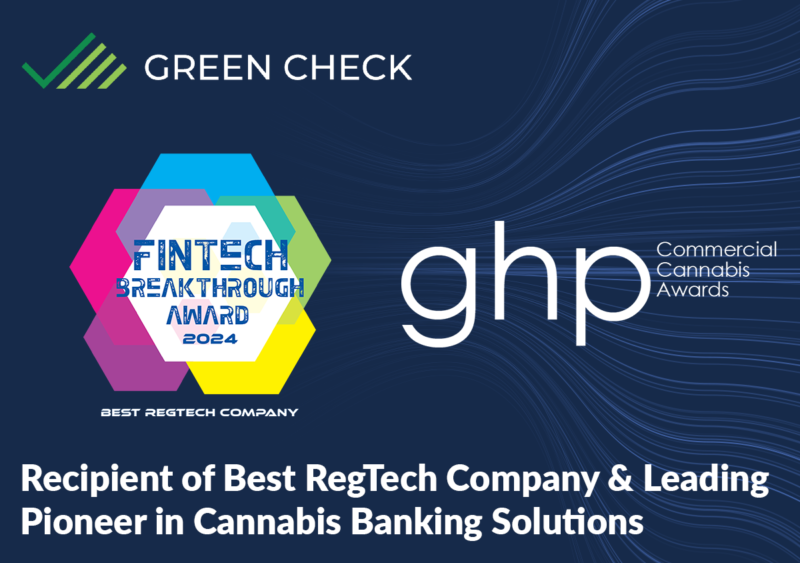 Green Check Named Best RegTech Company and Leading Pioneer